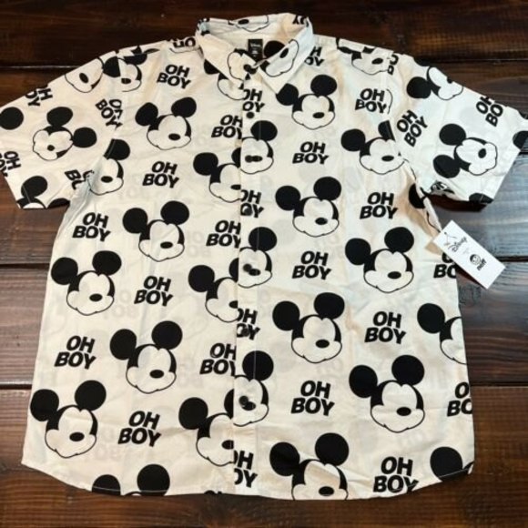 Disney | Shirts | Neff X Disney Mickey Mouse Button Down Shirt | Poshmark
